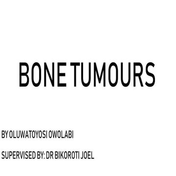 Bone Tumours Pptx