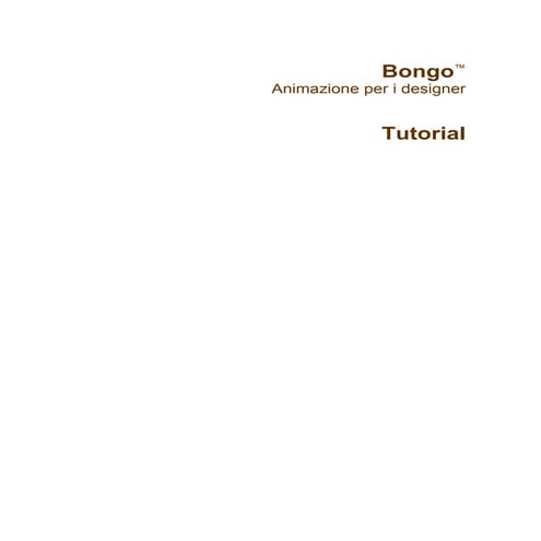 Bongo Tutorials | PDF