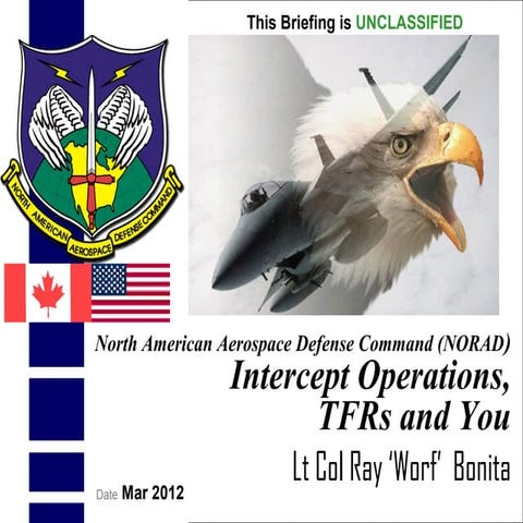 NORAD Intercept Operations, TFRs and You | PPT