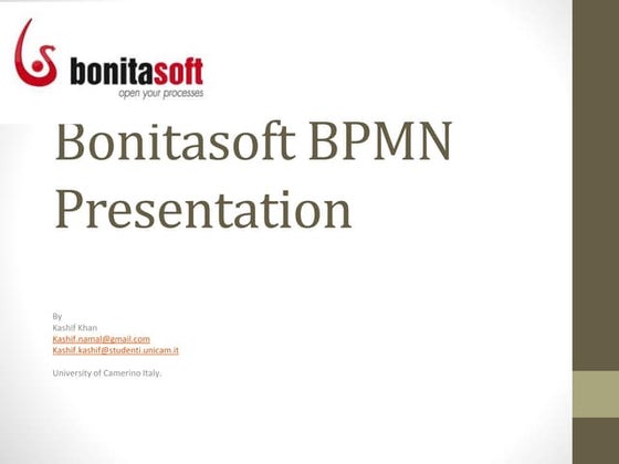 BPM Made Easy with Bonita Open Solution | PPT