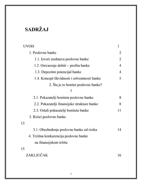 Likvidnost preduzeca | DOC