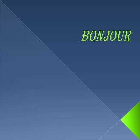 Bonjour | PPTX