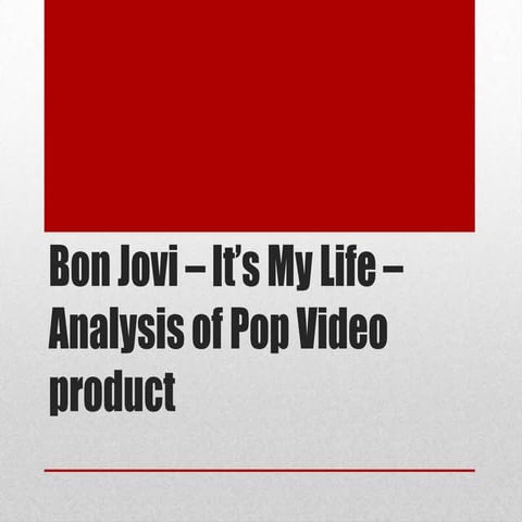 Bon jovi its my life | PPTX