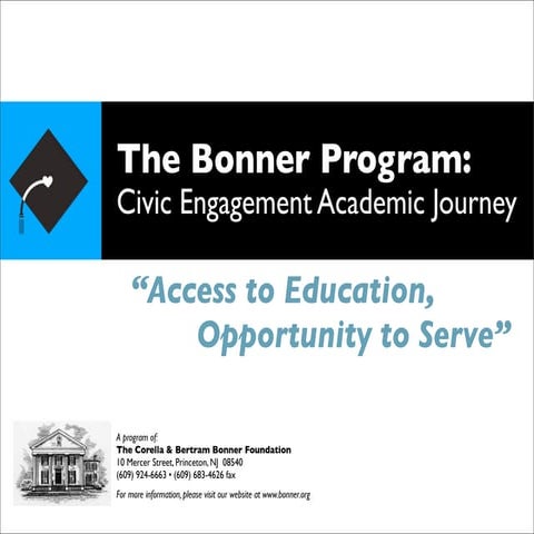 Bonner Academic Journey Overview | PPT