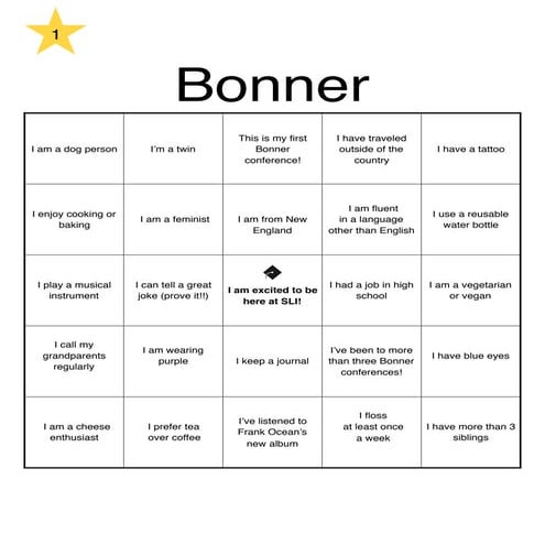 Bonner bingo | PDF