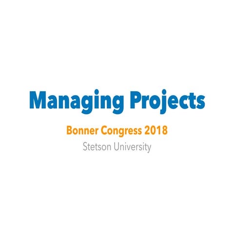 Managing Projects | PDF