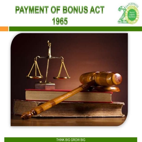 Bonus act | PPT