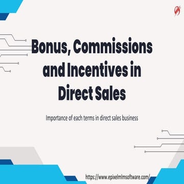Explore Difference between Bonus, Commissions and Incentives | PPT