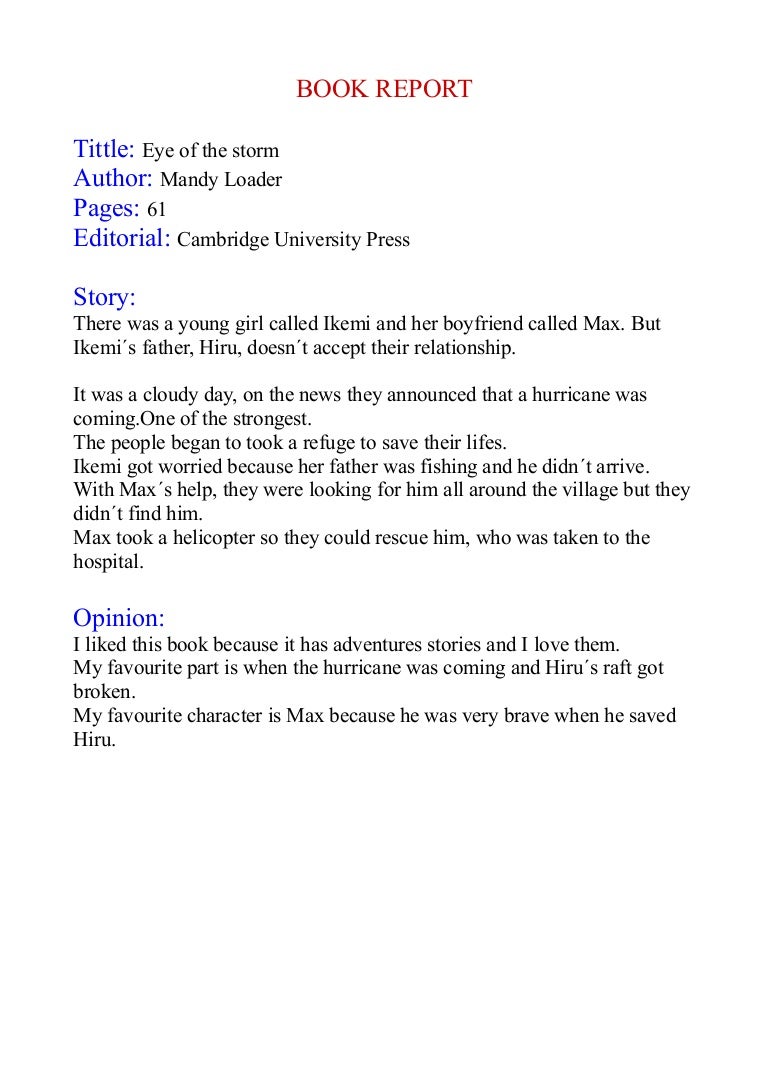 Book Report Book Report
