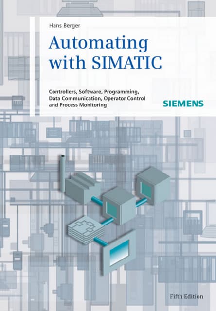 Book Automating With Simatic Controllers Software Programming Data Communication Operator
