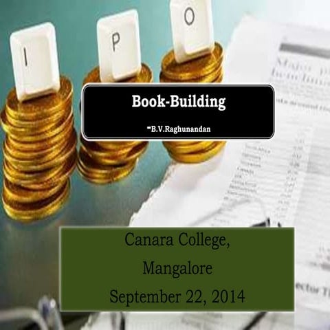 Book building-b.v.raghunandan | PPTX