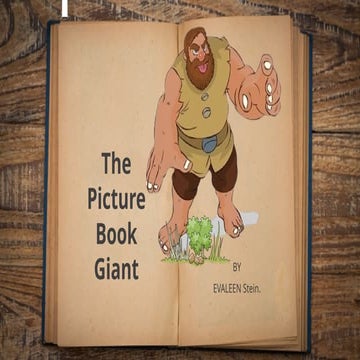 book-giant is a giant living in books comes out to see the real world ...