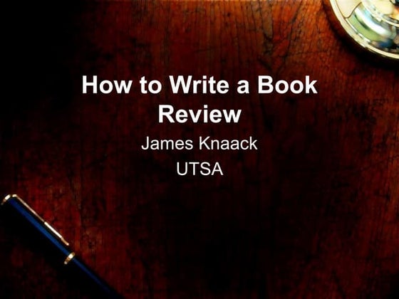 How to write a book review ? | PPT | Publishing Industry | Industries