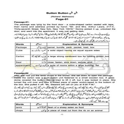 Button, Button by Richard Matheson | PDF