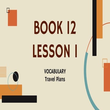 Book 12 lesson 1 | PPTX