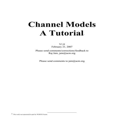Book1_channel_model_tutorialtutorialtutor | PDF