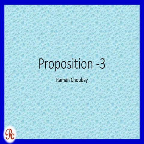 Book 1 Prop 3 Ppt