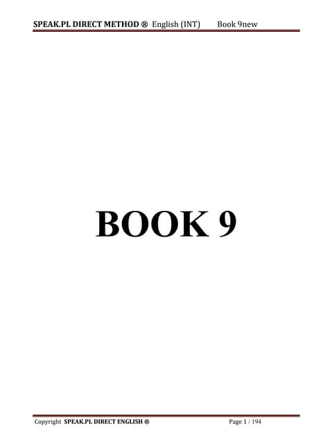 Book8 SPEAK DIRECT METHOD ENGLISH BOOKS | PDF