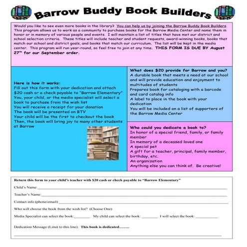 Book builder form | DOC