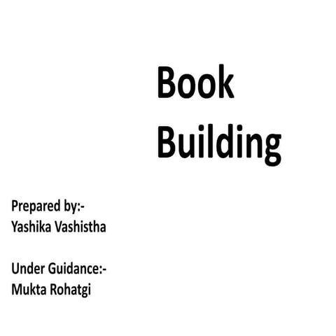 Book building | PPTX