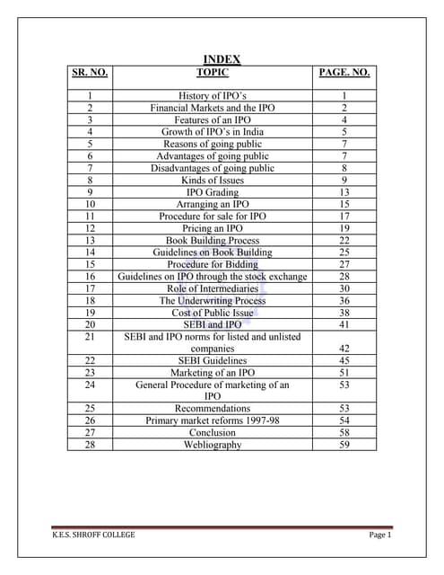 Indian Stock Market | PPT