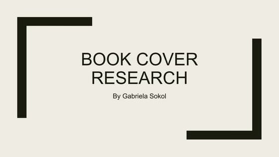 Book Cover Experiment | PPT