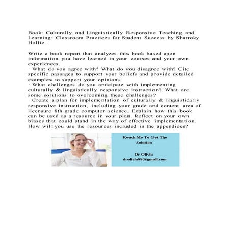 Book culturally and linguistically responsive teaching and learni | DOCX