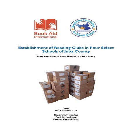 Activity Report: Book Distribution and Reading Clubs Establishment in ...