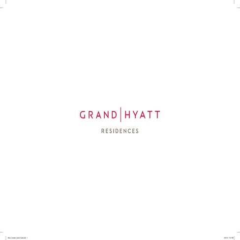 GRAND HYATT RESIDENCES | PDF