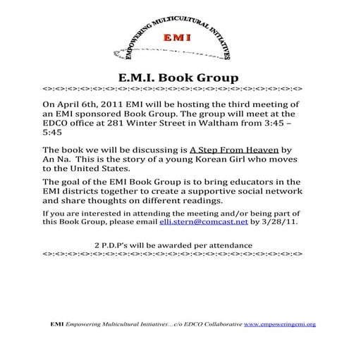 EMI Book Group 4-6-11 | PDF