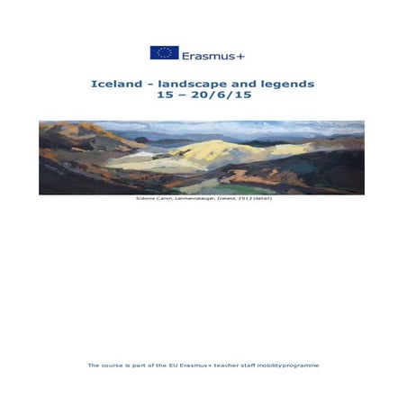 Book iceland 2015, ERASMUS+ | DOCX