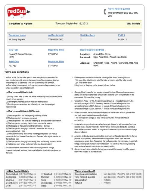 Red bus ticket | PDF | Rail Travel | Travel Type
