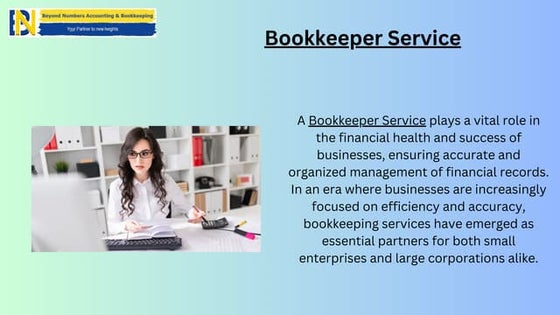 Bookkeeper Service | PDF | Business Accounting & Finance | Business