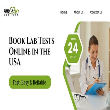 Reliable Online Lab Test Booking Services in the USA | PDF