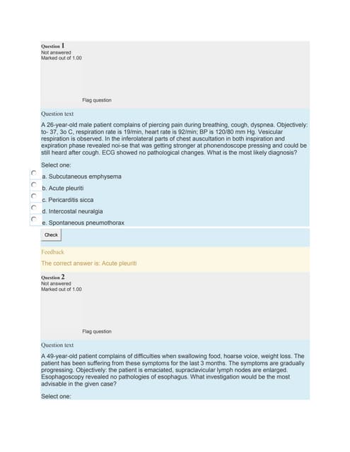 UWSA 1 2021 For USMLE Step 1 Exam | PDF