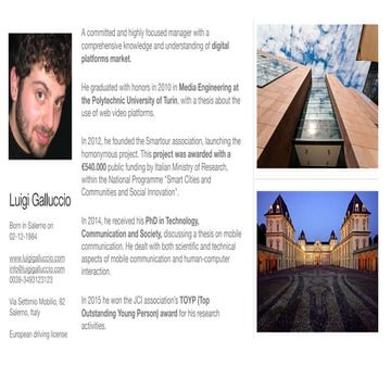 Luigi Galluccio Booklet 2017 | PDF