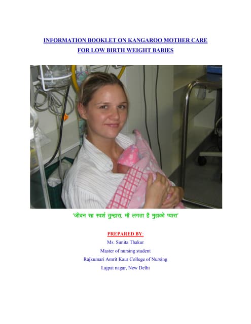 Kangaroo Mother Care | PPT