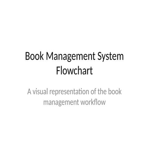 Book_Management_Flowchart.ppt hjhjfffj jkjdkjf jkkx | PPTX
