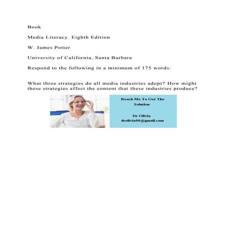 Book Media Literacy. Eighth EditionW. James PotterUniver.docx