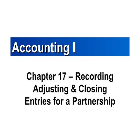 Acct20-Chapter 17 | PPT