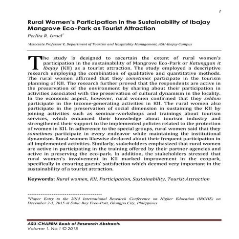 ASU-CHARRM Book of Research Abstract | PDF