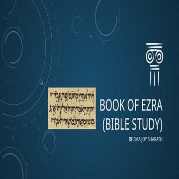 Book of Ezra Bible Study by Rhema Joy Charles | PPTX