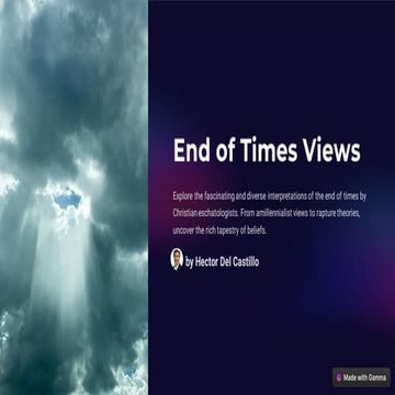 End of Times Views - Book of Revelation Summary | PPT