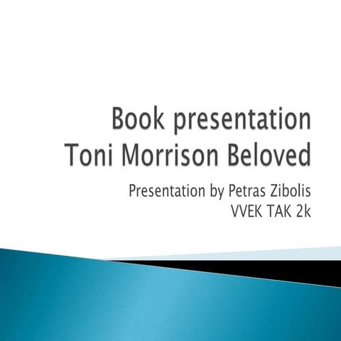 Book presentation on Beloved | PPT