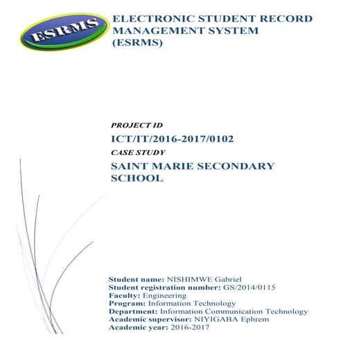 Electronic Student Record Management System | PDF
