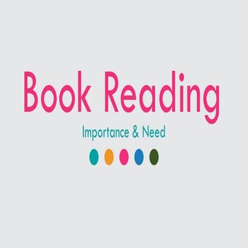Importance of Book reading | PDF