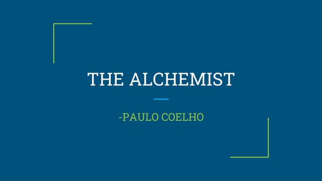 The Alchemist Book written by Paulo Coelho | PDF