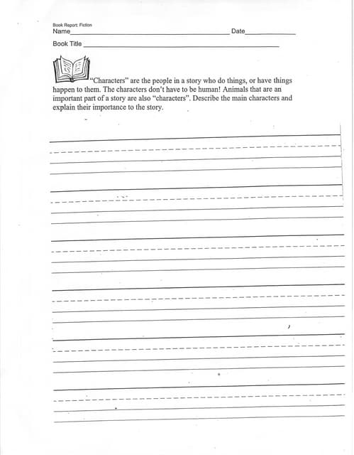 Paper bag book report overview | PDF