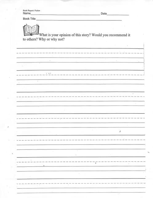 Paper bag book report overview | PDF