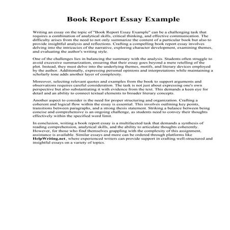 Book Report Essay Example.pdf